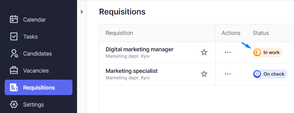 Taking a requisition into work – Hedgehog System