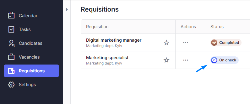 Creating a requisition – Hedgehog System