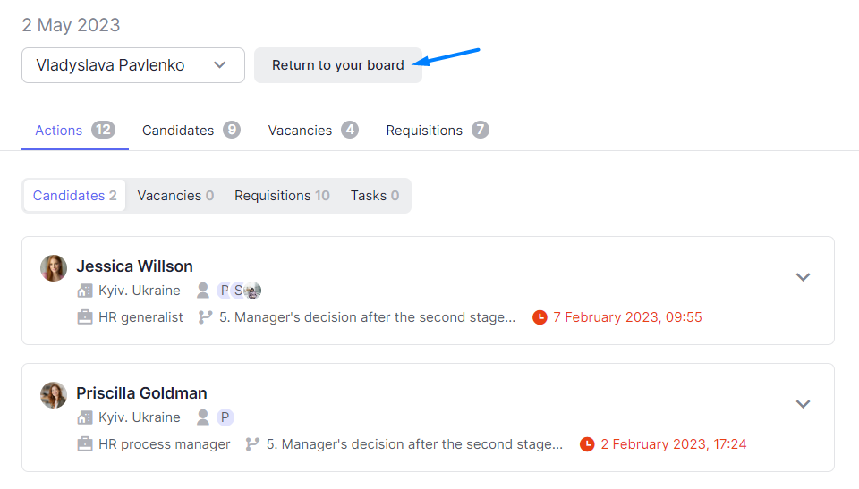 Viewing other users’ Boards – Hedgehog System