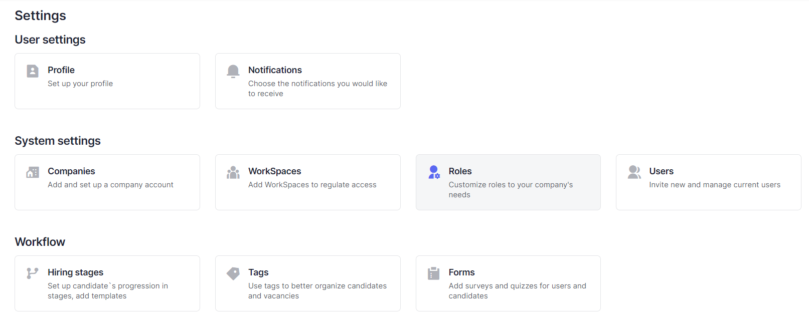 Viewing a role – Hedgehog System