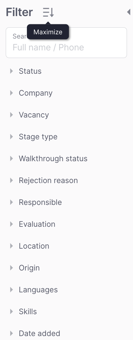 Filter – Hedgehog System